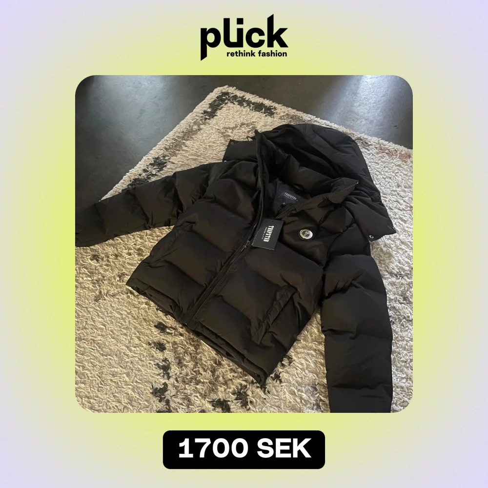 Svart Helt Ny Trapstar Jacka ( All Black Edition)