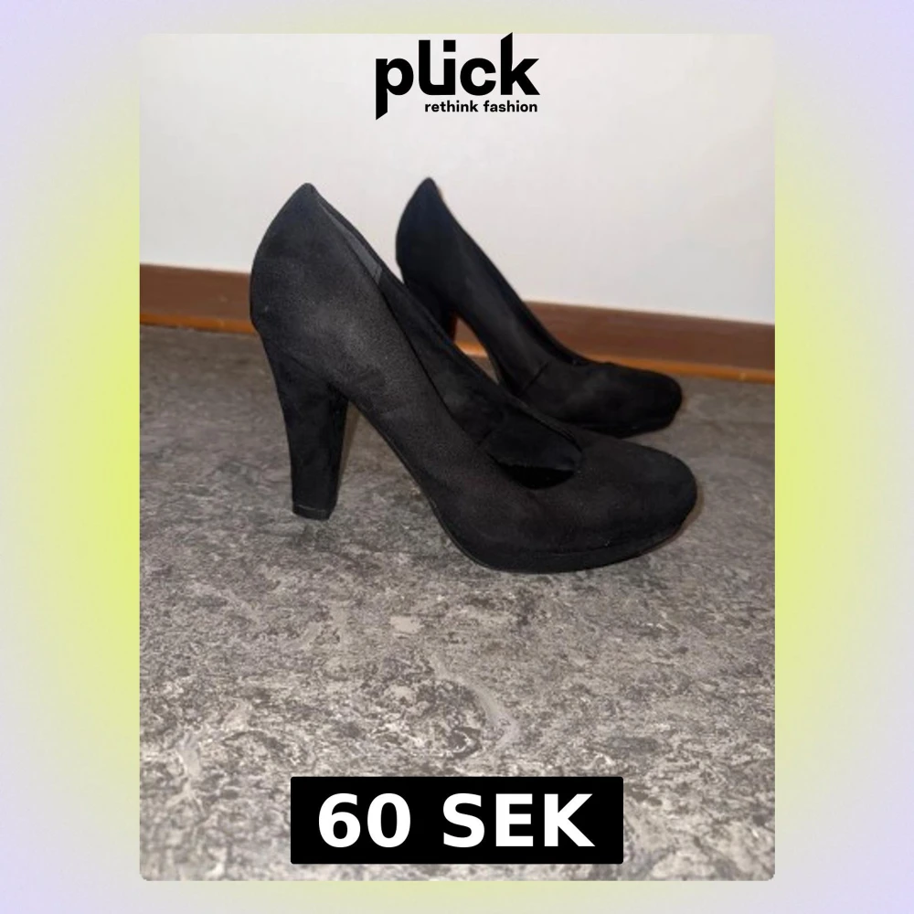 Svarta Pumps Med Hög Klack | Din Sko