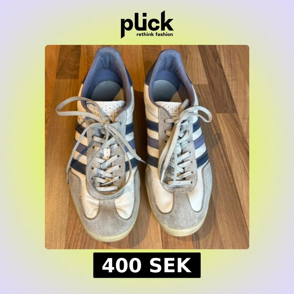 Adidas Gazelle Sneakers Blå/Vit