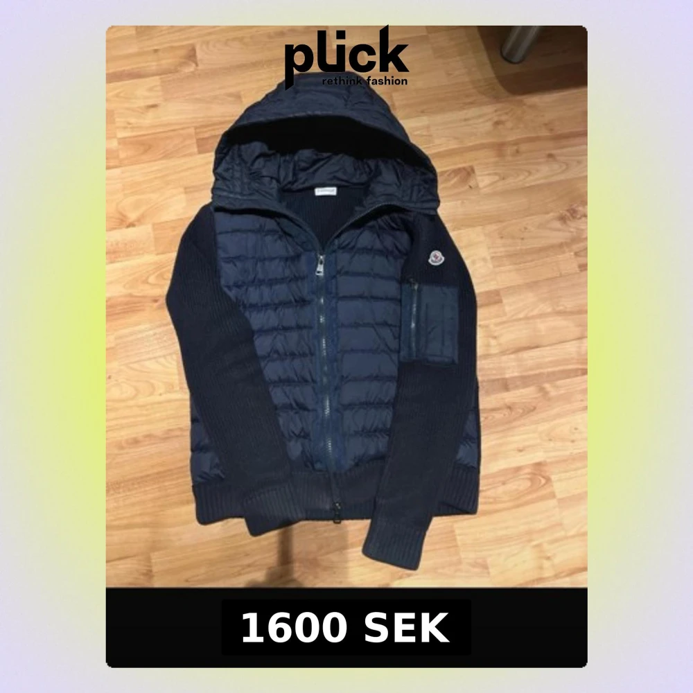 Mörkblå Moncler Cardigan Nfc Scan