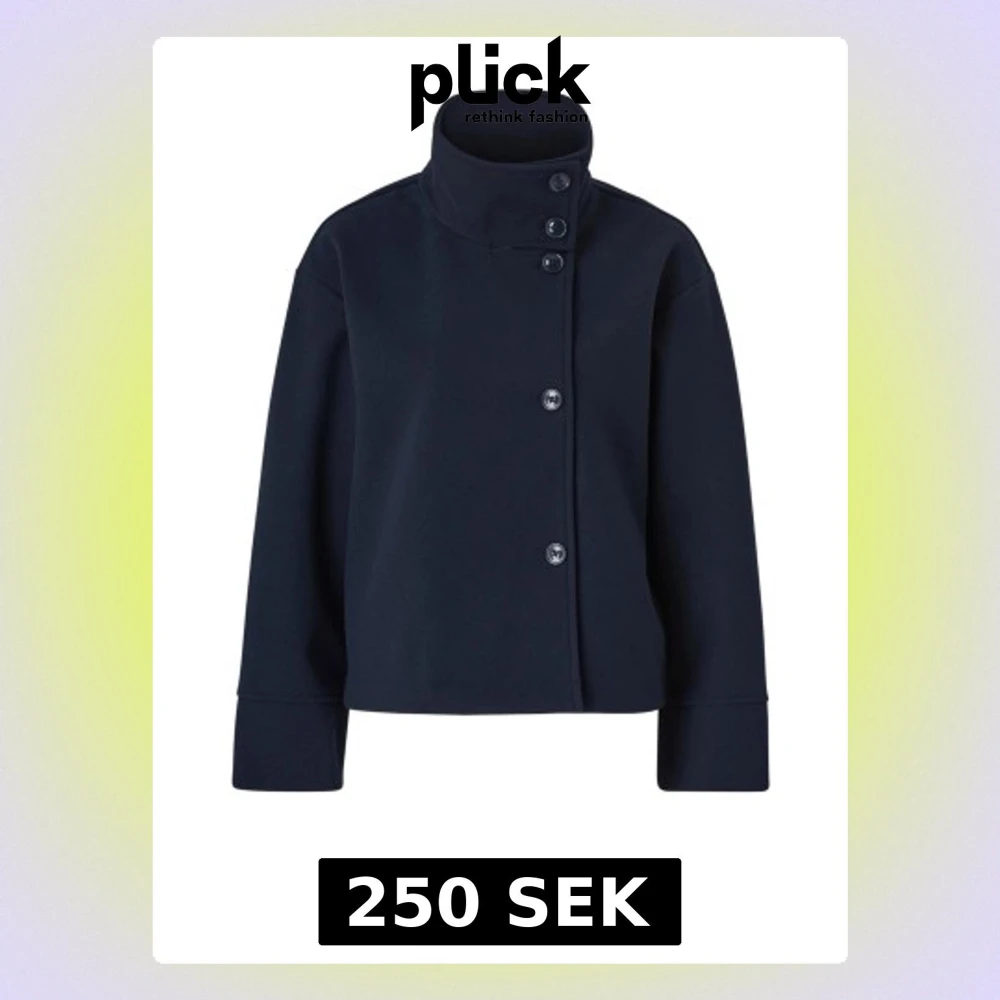 Blå Navy Kort Kappa Ginatricot