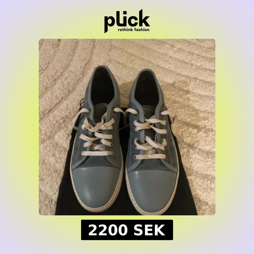 Blå Lanvin Cap Toe | Skor