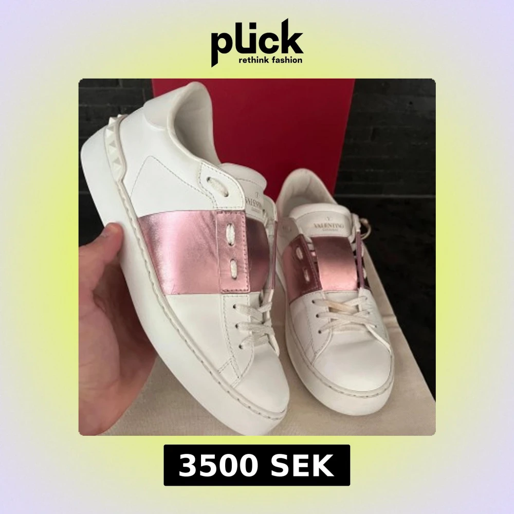 Valentino Garavani Open Sneakers Vit/Rosa