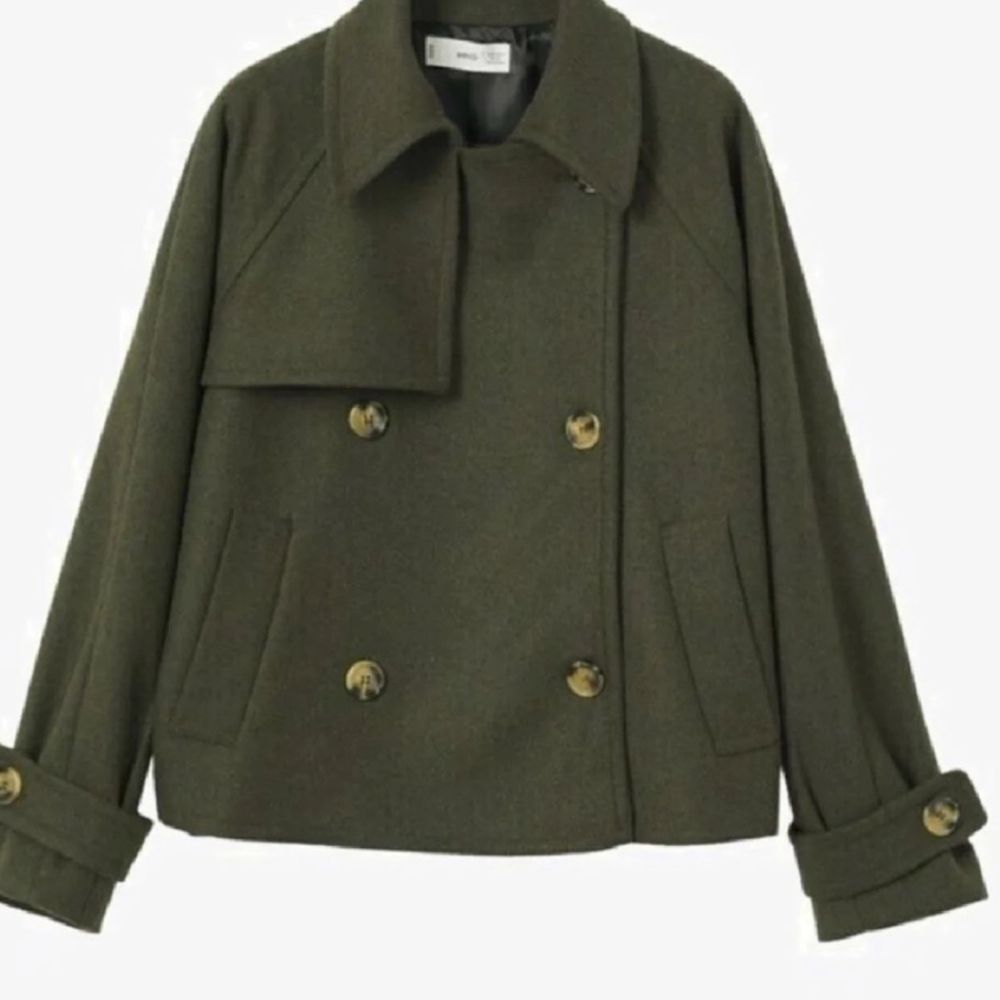 Grön Kort kappa - Mango | Plick Second Hand