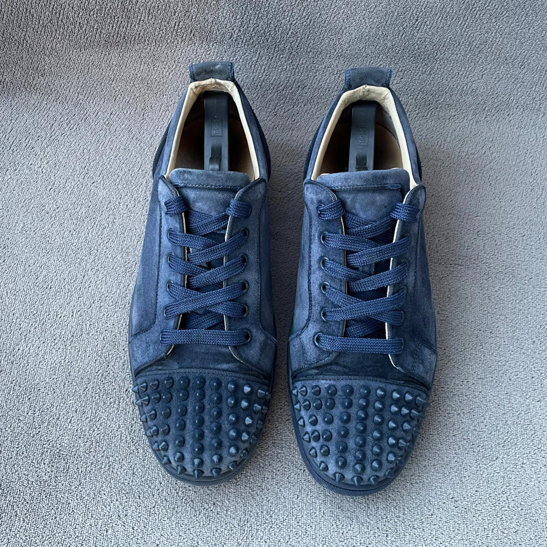 Marinblåa Christian Louboutin Spikes Navy | 41.5