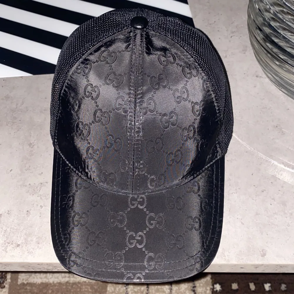 Svart Gucci Keps Nylon | Accessoarer