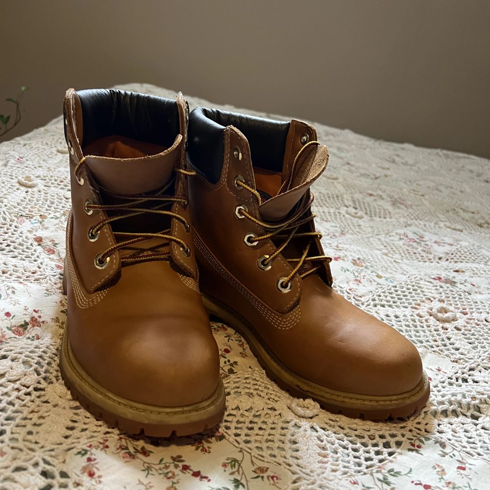 Orange Timberland kängor - Timberland | Plick Second Hand