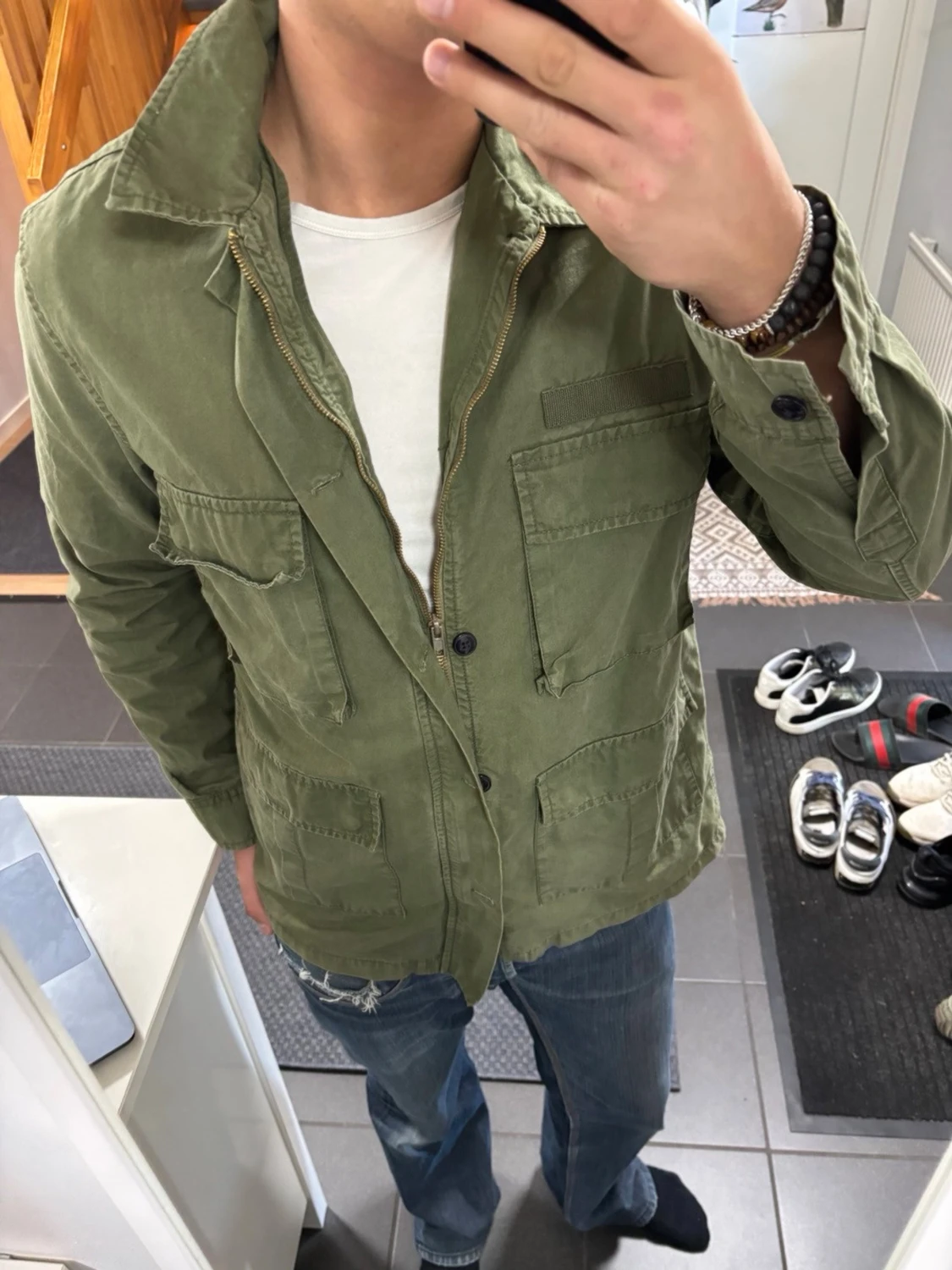 Grön Vintage Field Jacket | Overshirts