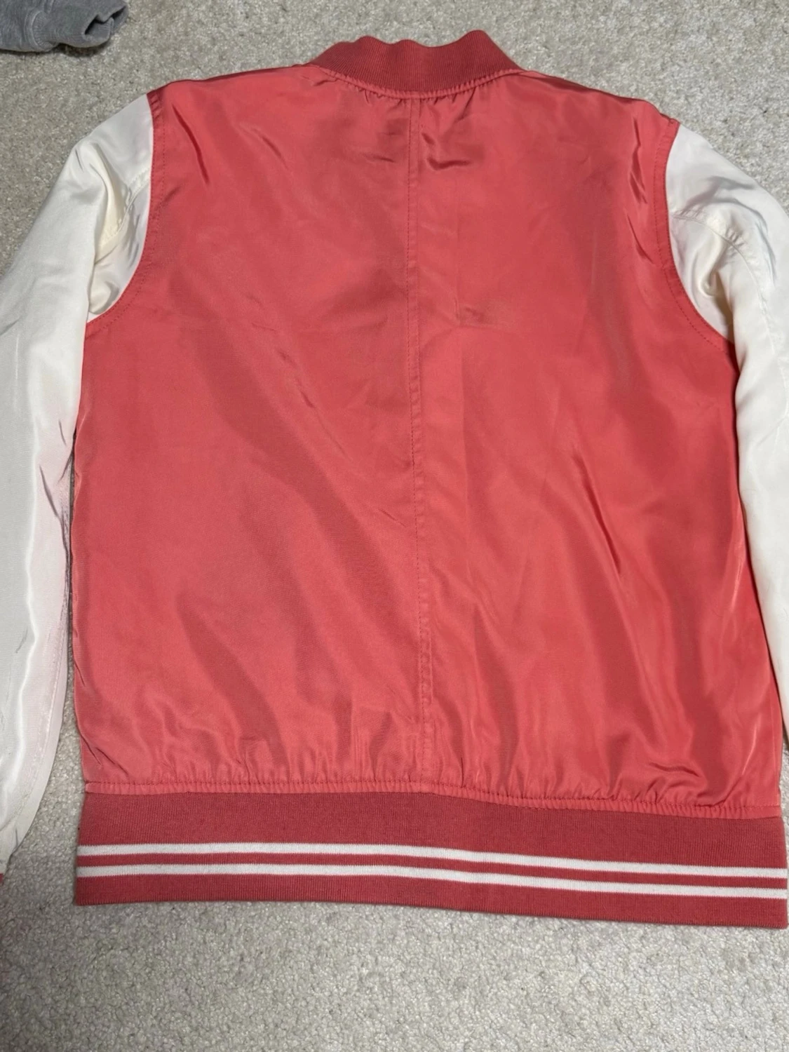 Orange Och Vit Bomberjacka Crocker S