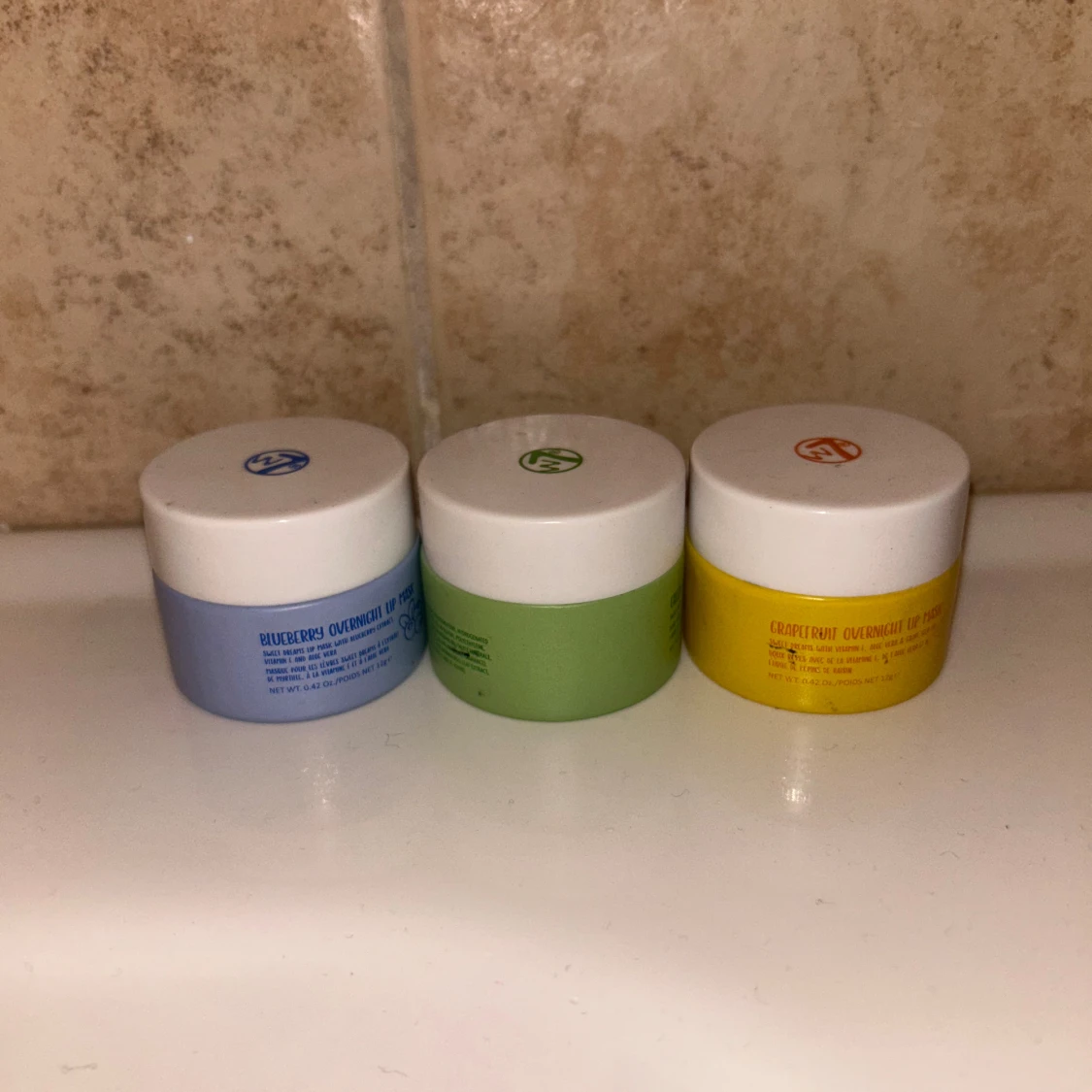 Blå W7 Overnight Lip Mask Trio