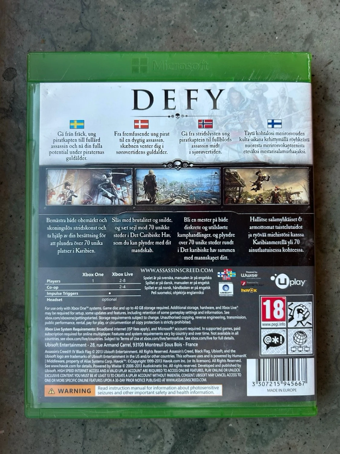 Grön Assassin's Creed Iv Black Flag Xbox One