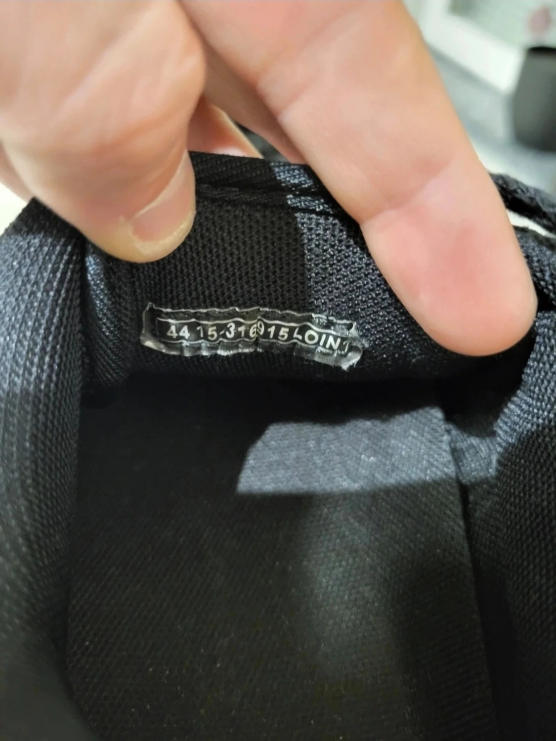 Svarta Sneakers I Mocka Med Snörning 44