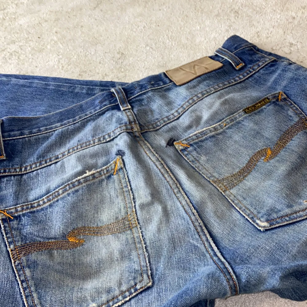 Marinblåa Nudie Jeans Herr | Jeans & Byxor