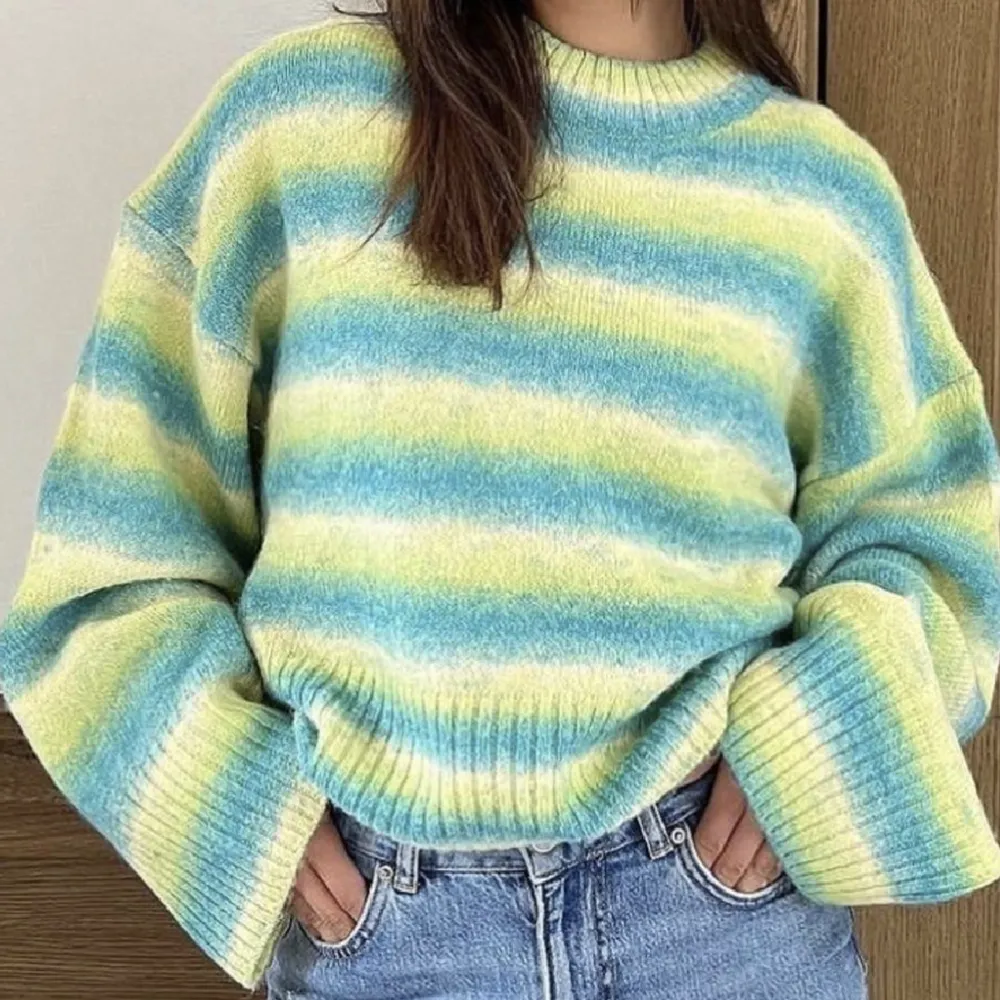 Grön Stickad Tröja | Stickat