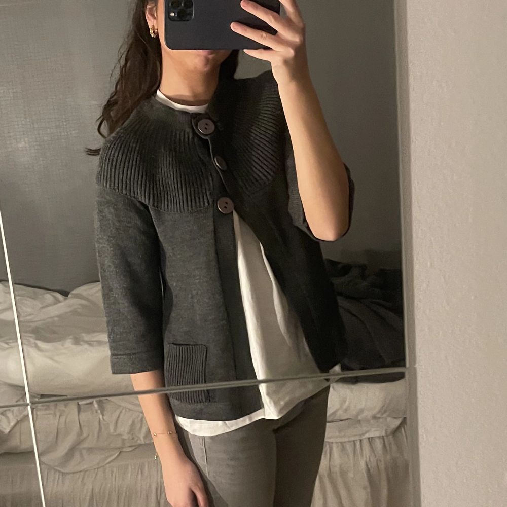 Trekvartsärmad kofta | Plick Second Hand