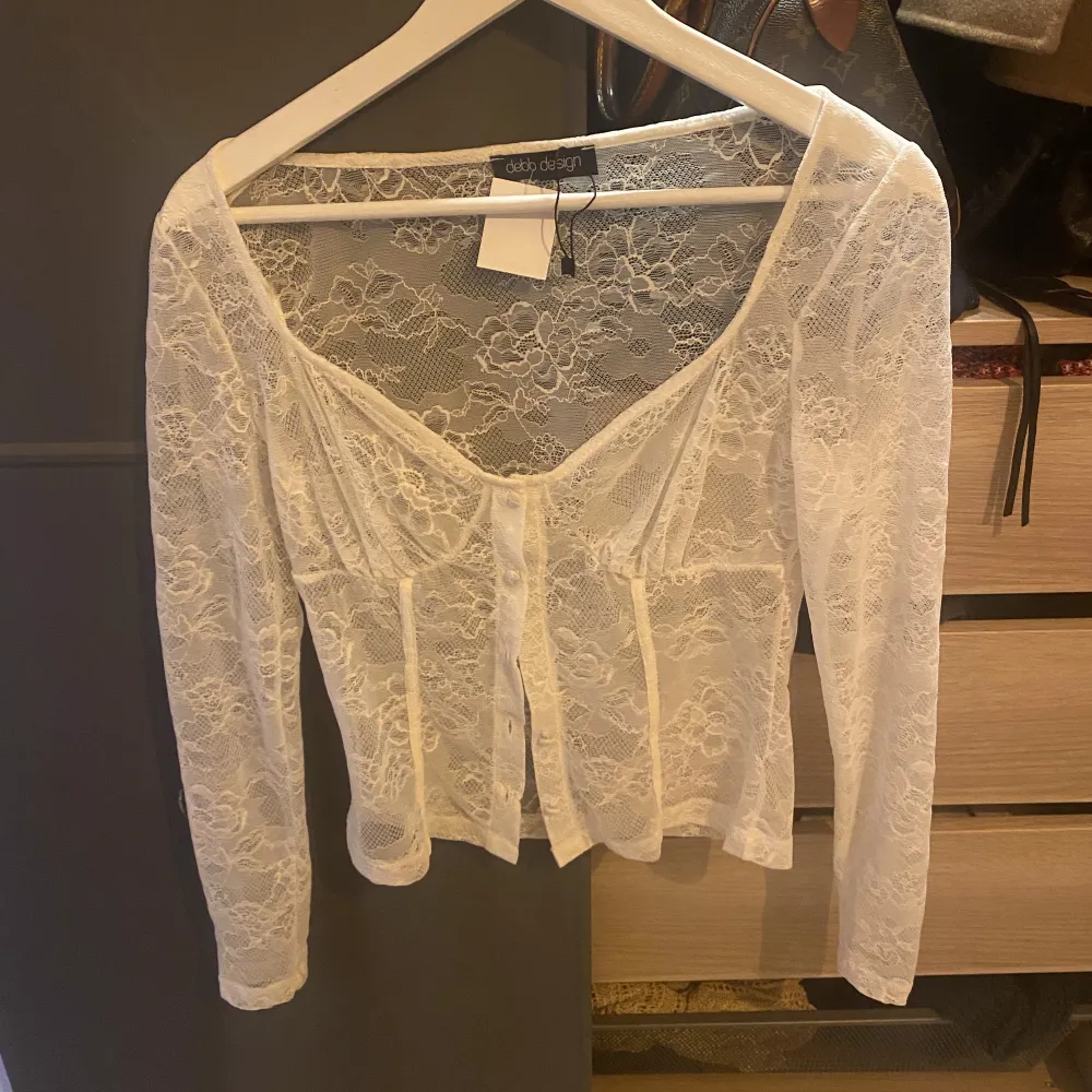 Vit Spets Topp | Blusar