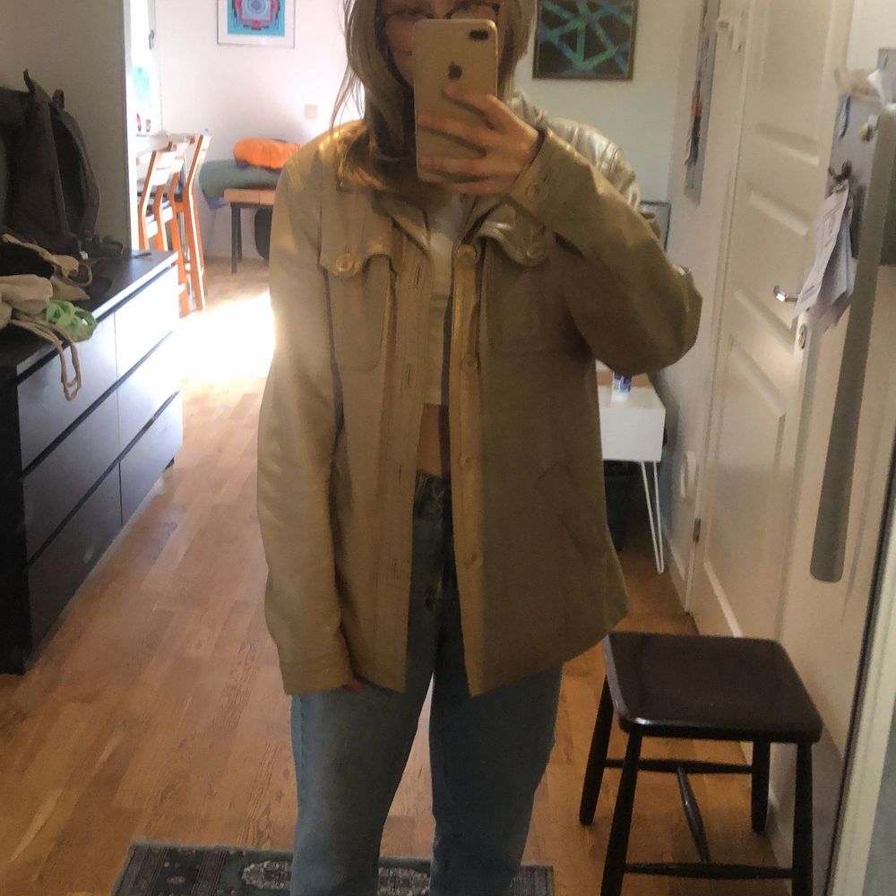 Brun Snygg skinnjacka - Jackor | Plick Second Hand