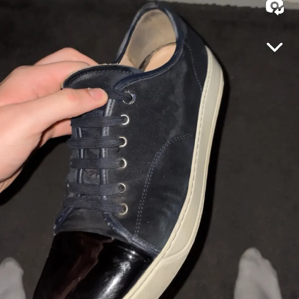 Marinblåa Lanvins | Skor