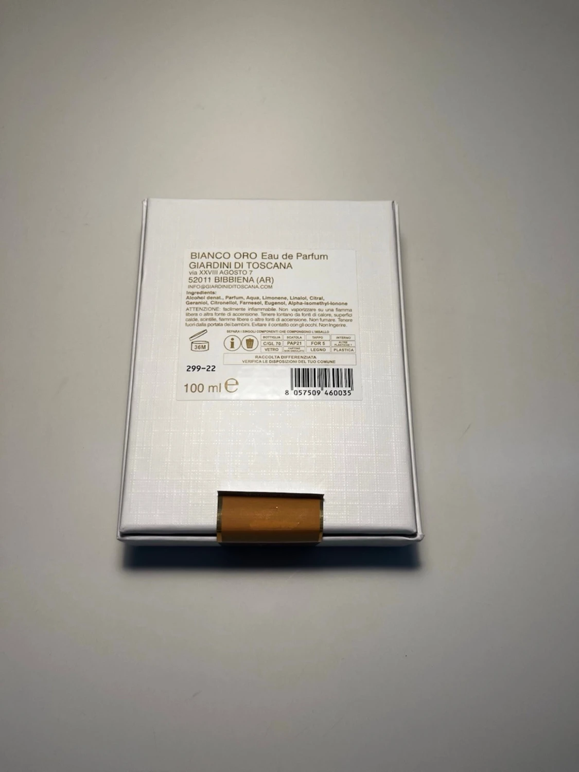 Vit Giardini Di Toscana Bianco Oro Parfym