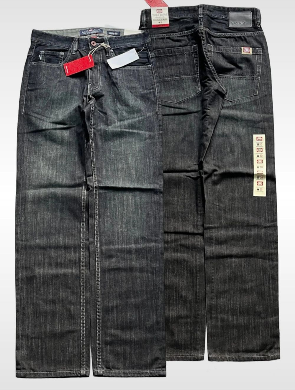 Svart Ecko unltd loose wide hiphop skate pants | Plick