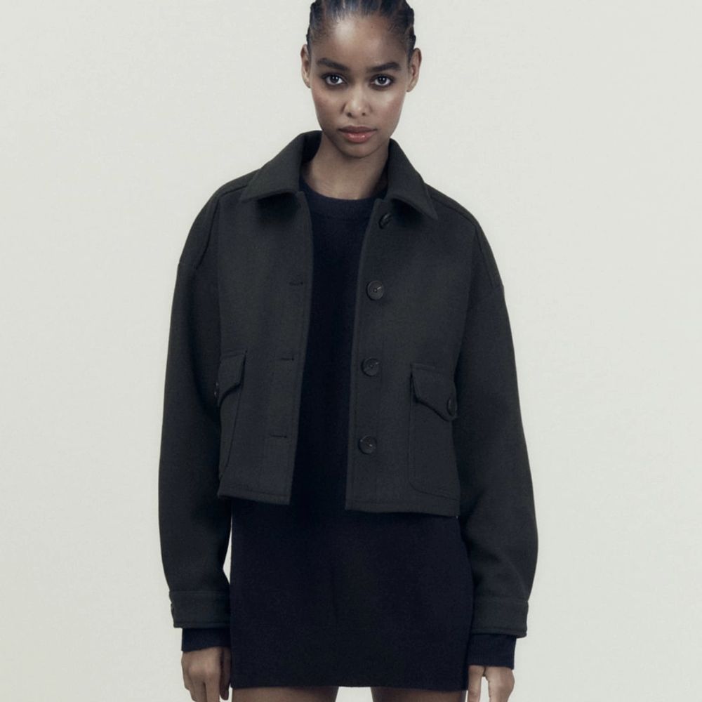 Svart Kappa från zara - Zara | Plick Second Hand