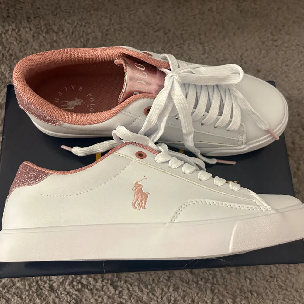 Polo Ralph Lauren Skor Rosa Glittriga