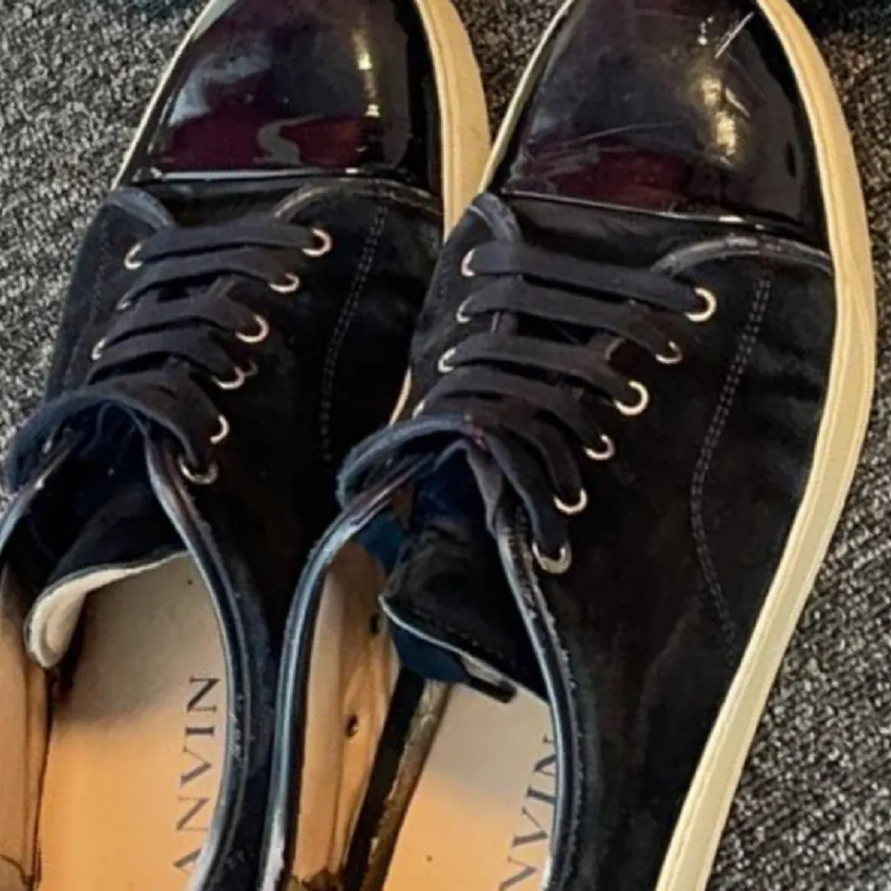 Marinblåa Lanvins | Skor