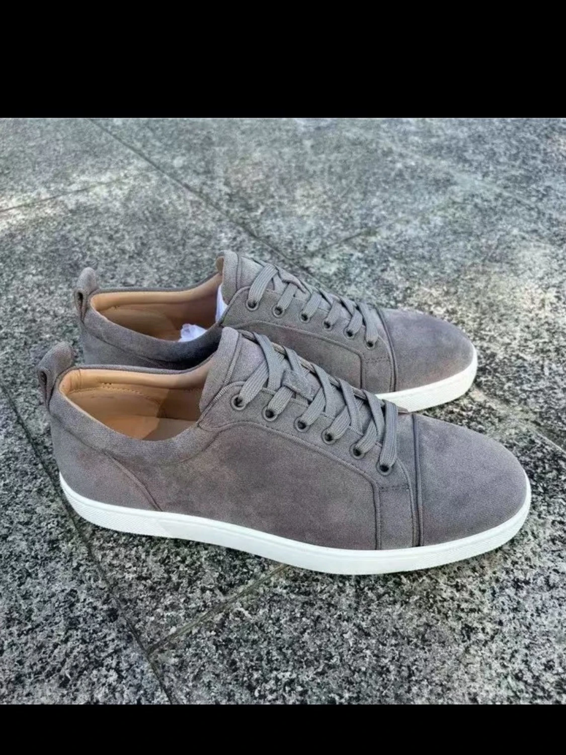 Grå Cristian Louboutins | Skor