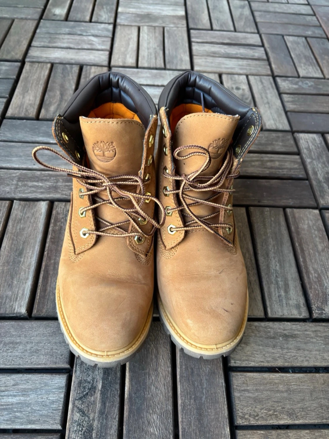 Beigea Timberland Boots | Skor
