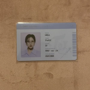 Kpop Twice Mina Id Card | övrigt