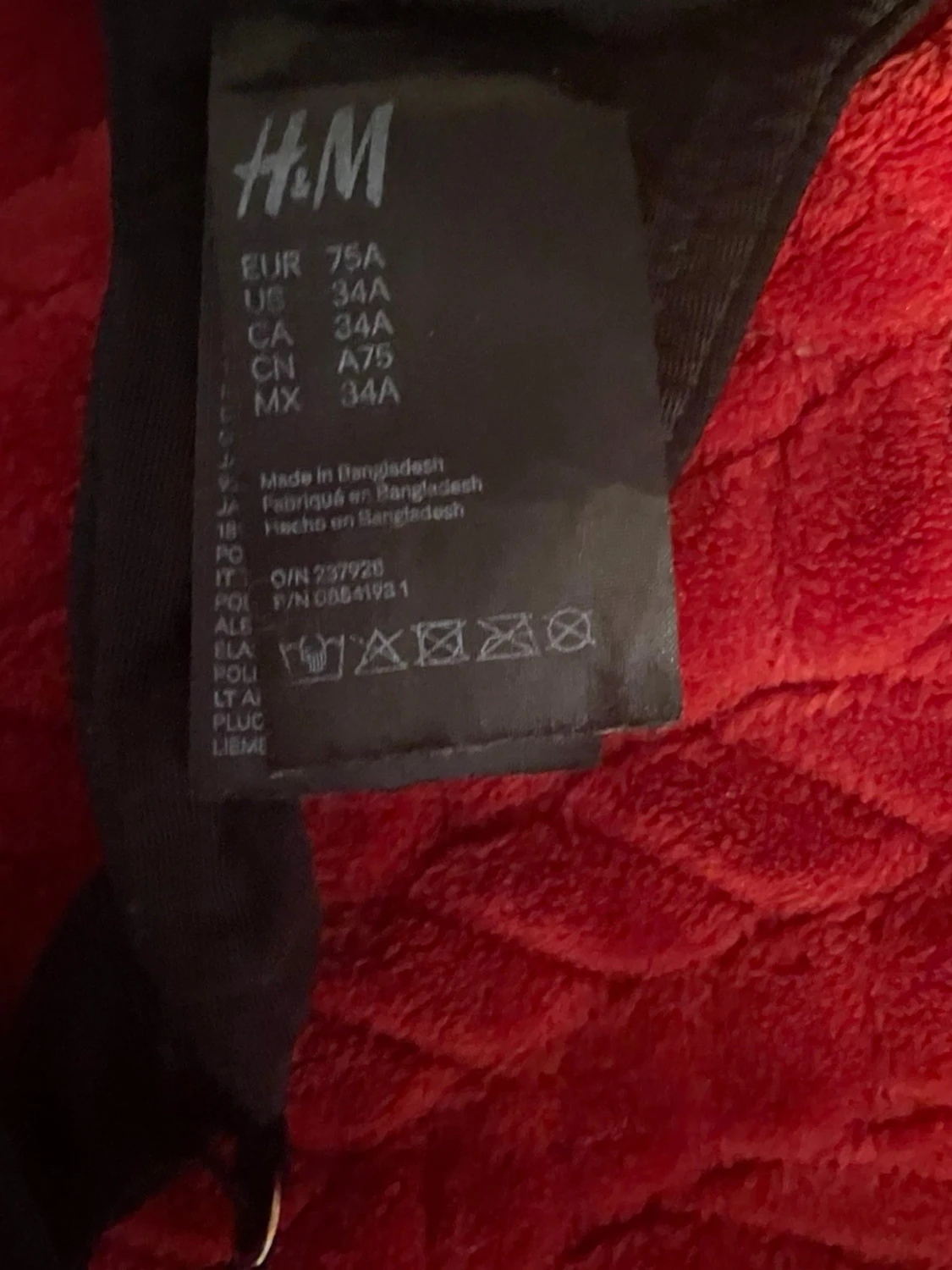Röd Bh H&M | övrigt