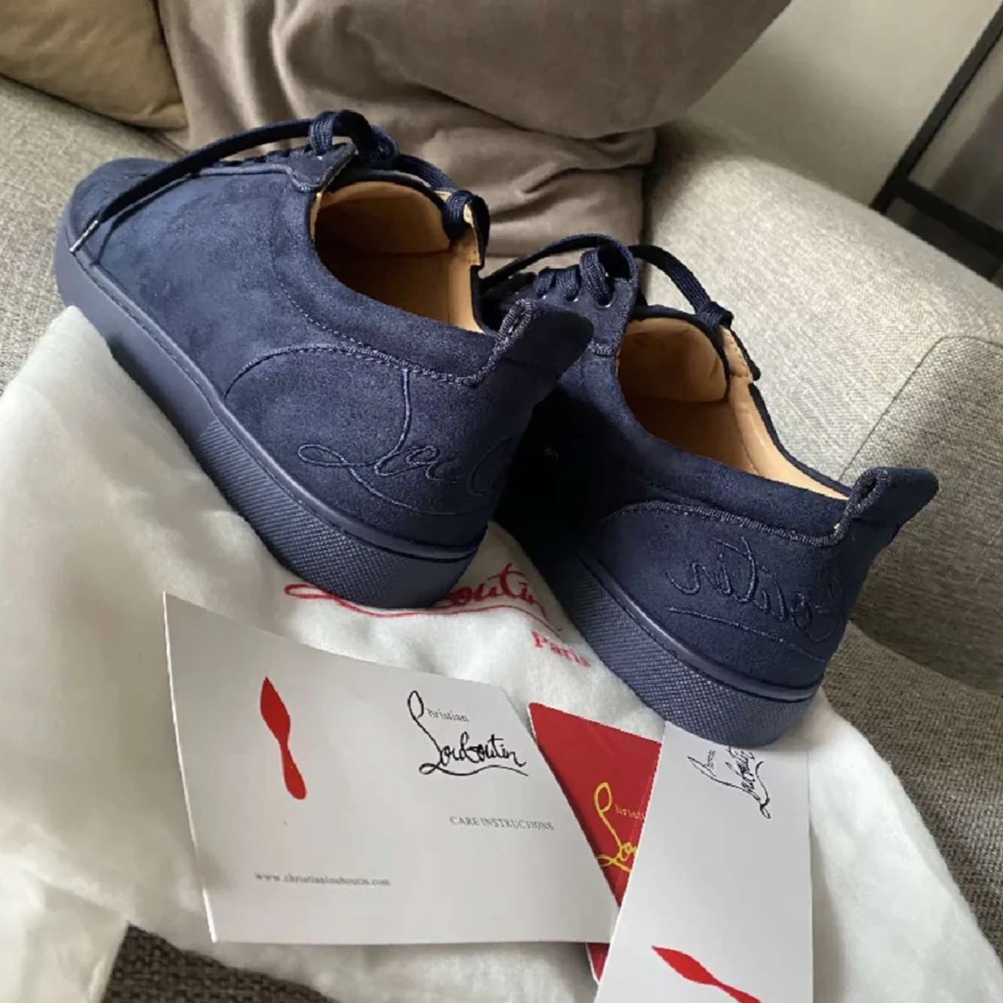 Loubs Utan Spikar Blå | Skor