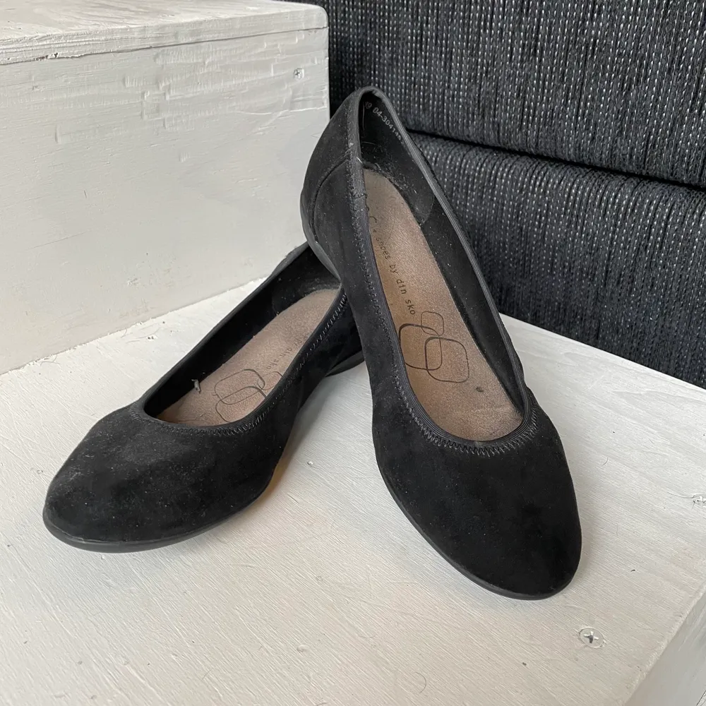 Svarta Ballerina Skor I Mocca | Din Sko