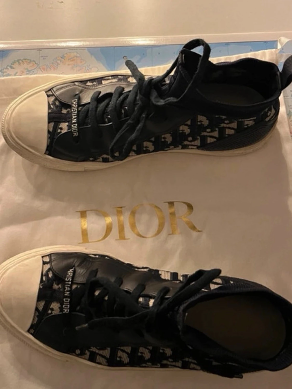 Svarta Walk In Dior Sneakers | Skor