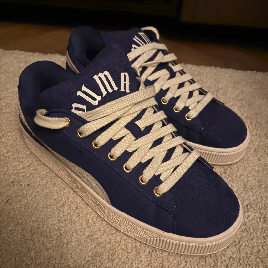 Blå Puma Suede Xl Nya | Skor