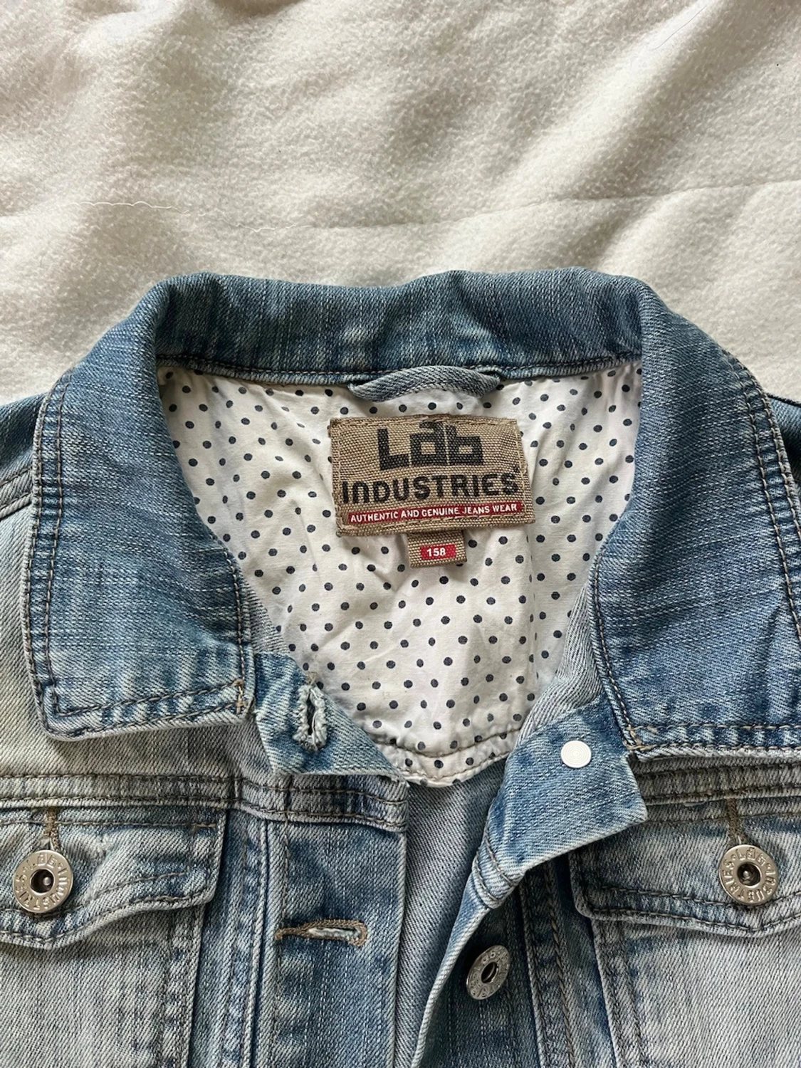 Blå Jeansjacka Från Lab Industries