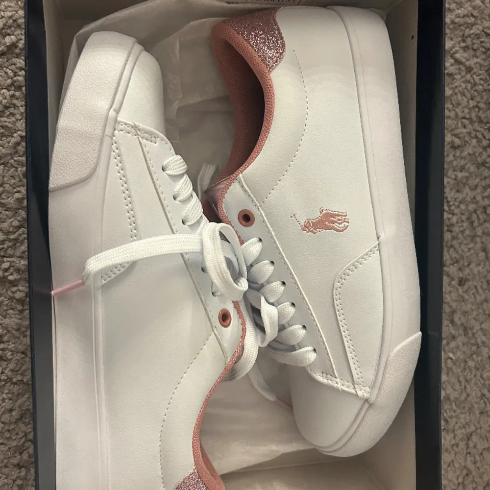 Polo Ralph Lauren Skor Rosa Glittriga