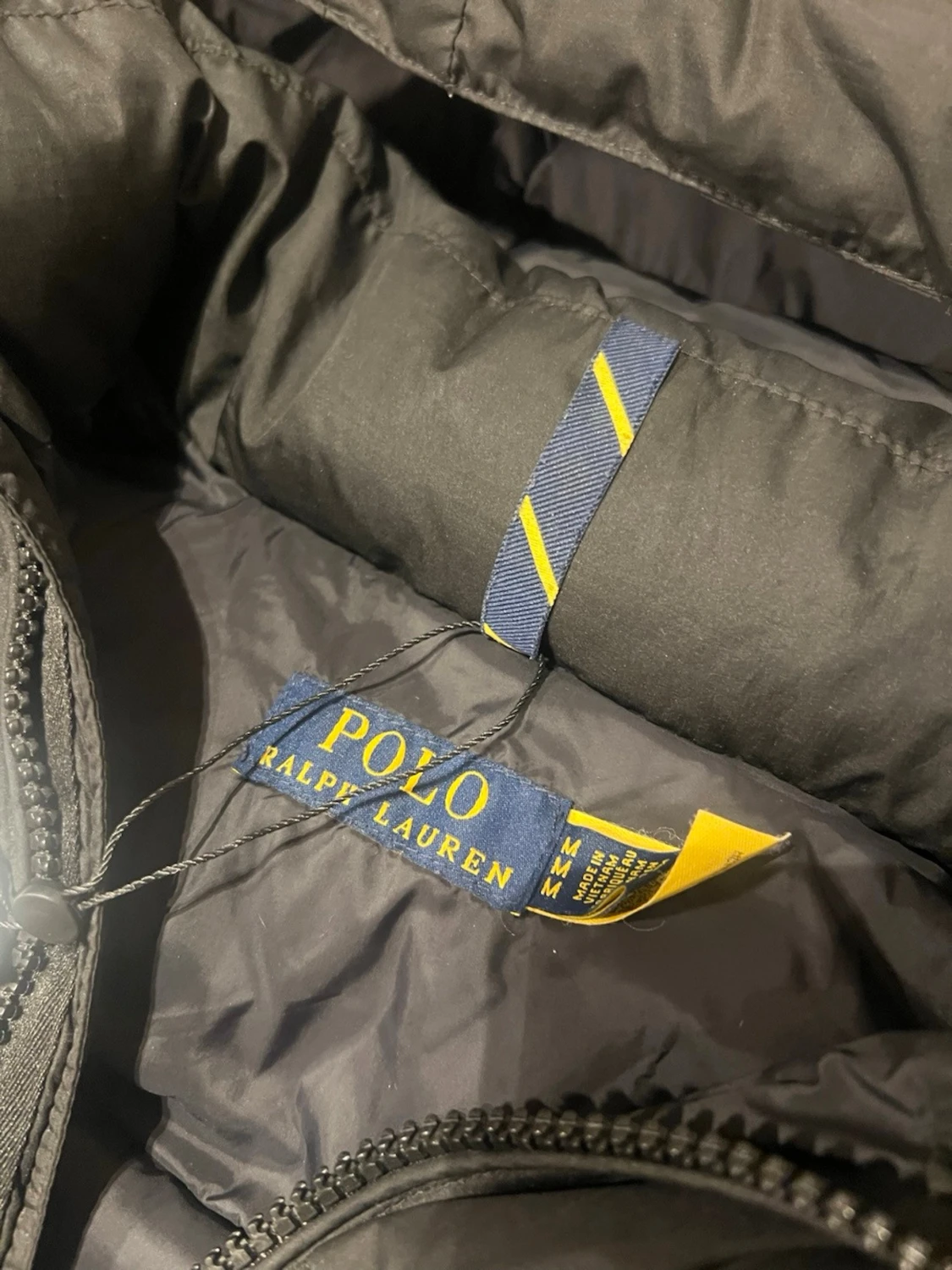 Polo Ralph Lauren Puffer Jacka Vinter Herr M Svart Dun
