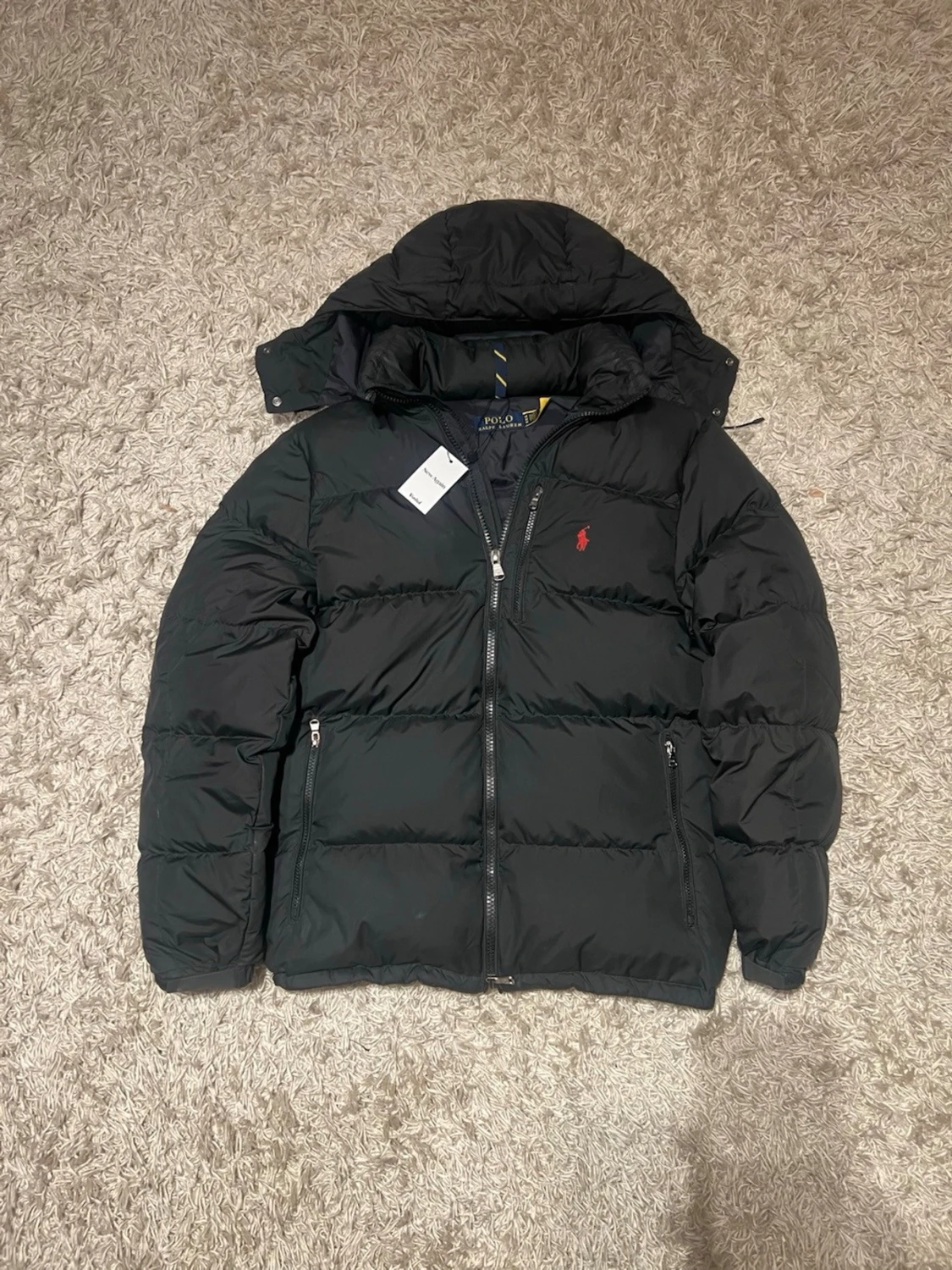 Polo Ralph Lauren Puffer Jacka Vinter Herr M Svart Dun
