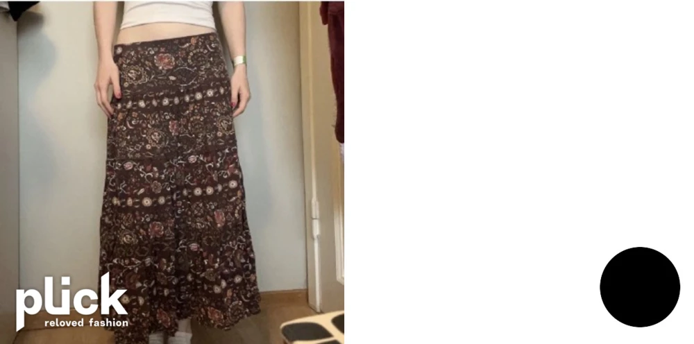 Brun Maxi kjol - Lindex | Plick Second Hand