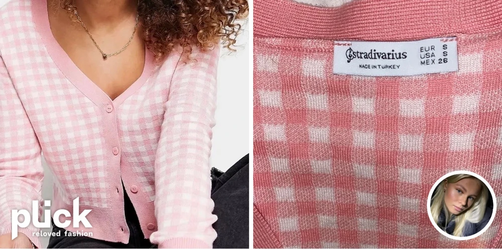 Rutig Rosa Kofta | Tröjor & Koftor