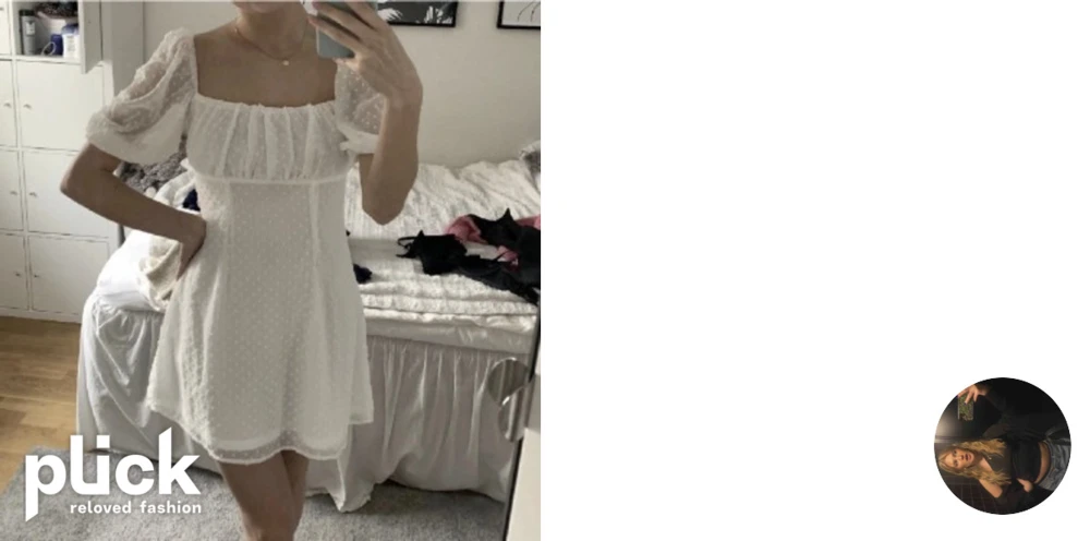 Vit Studentklänning - | Plick Second Hand