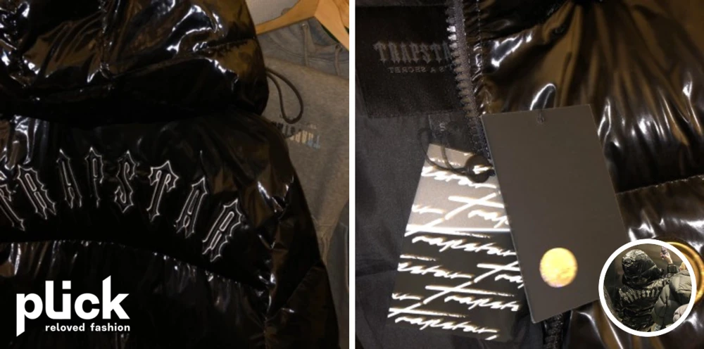 Svart Trapstar Shiny Irongate Jacka