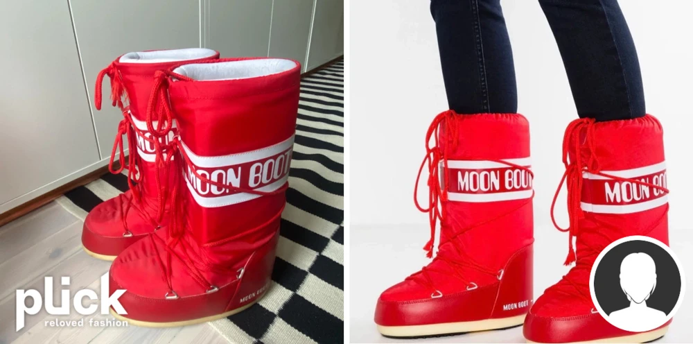 Röda Moon Boots | Skor