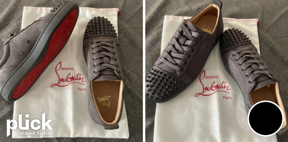 Grå Loubs Low Top - Christian Louboutin | Plick Second Hand
