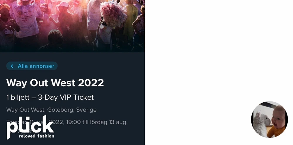 2 st VIP way out west biljetter (kolla beskrivning) | Plick