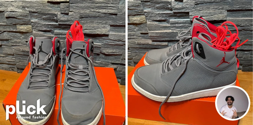 Grå Jordan sneakers - Jordans | Plick Second Hand