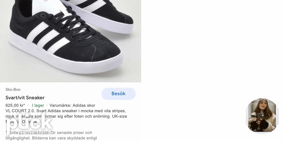 Svarta Som Nya Adidas Sneakers
