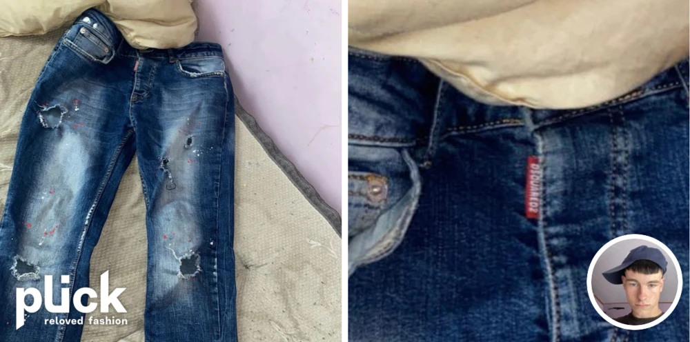 Blå Dsquared2 Fake | Jeans & Byxor