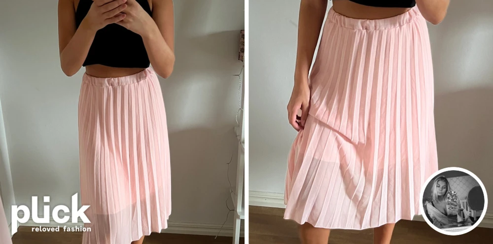 Lång plisserad kjol - Kjolar | Plick Second Hand